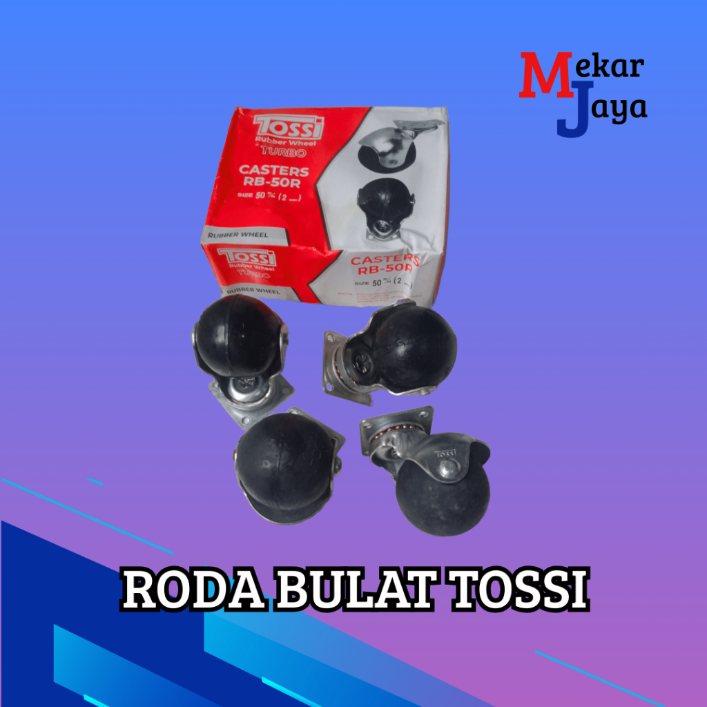 Jual TOSSI RODA BULAT/ RODA KARET BULAT/ RODA ETALASE ISI 4 PCS ...