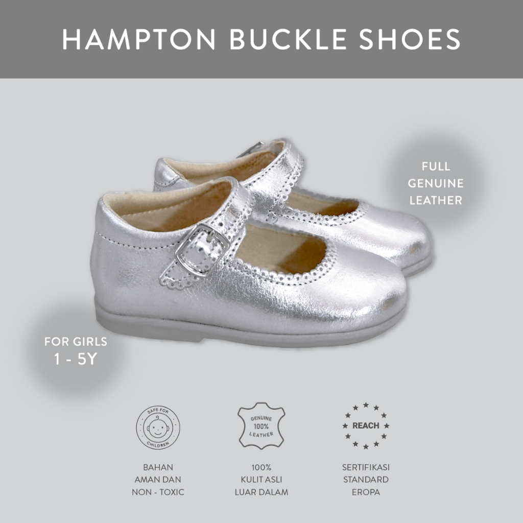 Jual Dear GG - Hampton Shoes in Silver for Girls - 100% Genuine Premium ...