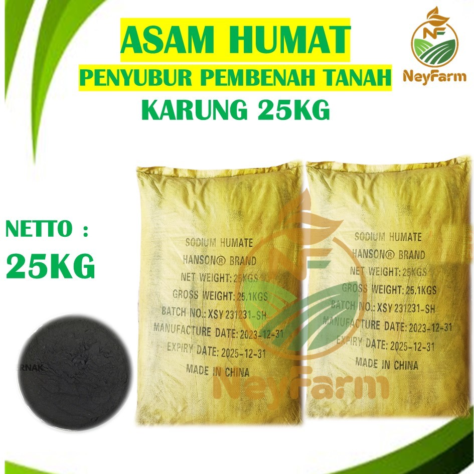 Jual Asam Humat 25Kg Karung Kuning 85% (1 Sak Kuning 25KG),HUMIC ACID - SODIUM HUMAT - SODIUM ...