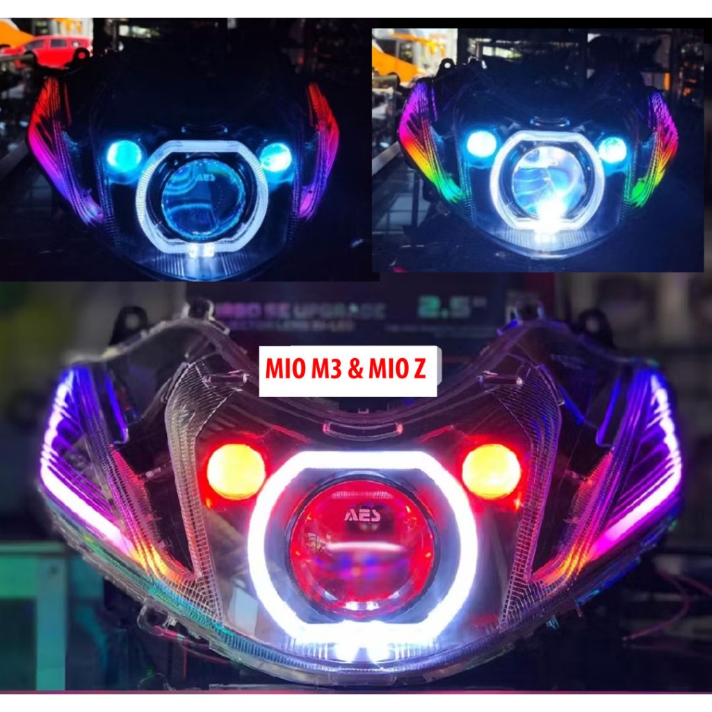 Jual Lampu Biled Mio M3 & Mio Z D2 laser Rjb app Pnp Saklar Fulsett ...