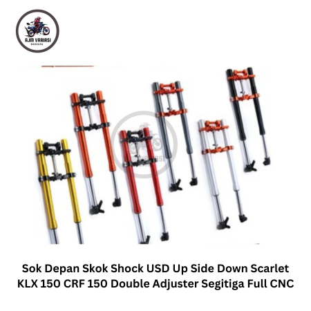 Jual Sok Depan Skok Shock USD Up Side Down Scarlet KLX 150 CRF 150 Double Adjuster Segitiga Full ...