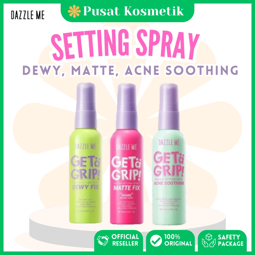 Jual DAZZLE ME SETTING SPRAY ALL VARIANT | Matte, Dewy, Acne Soothing ...