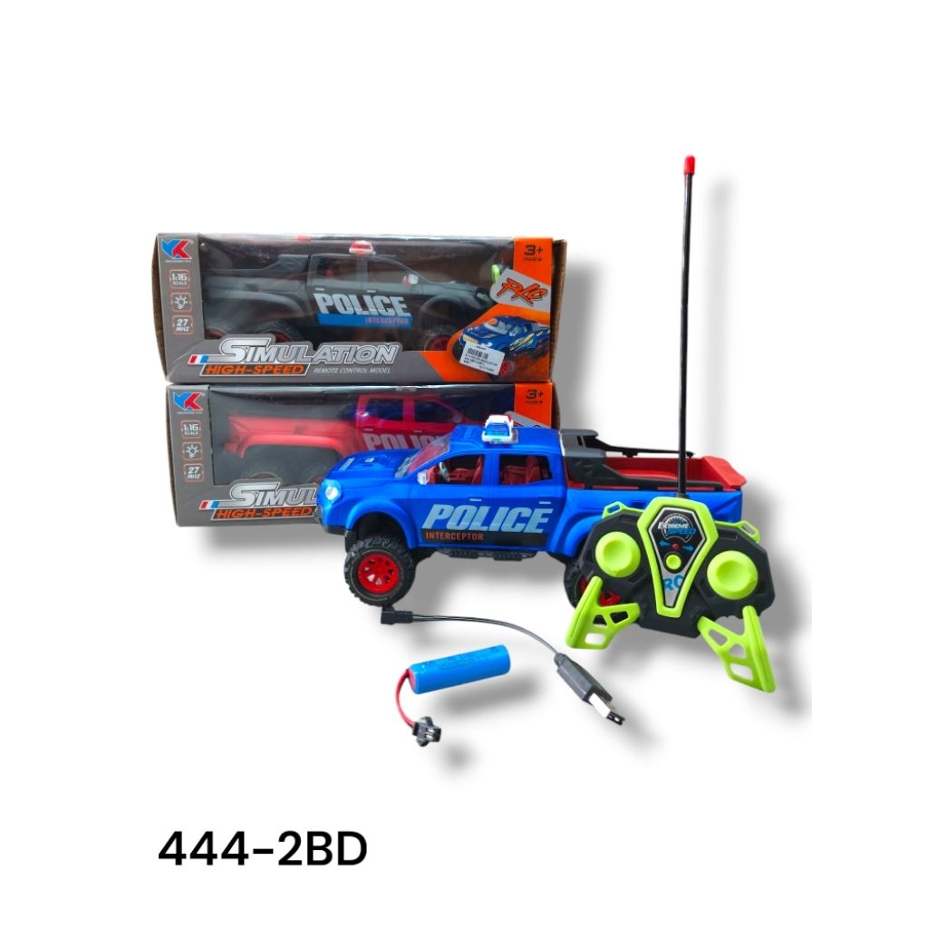 Jual 444-2BD/Mobil Remote Control Polisi 1:16 RC Interceptor 444-2BD ...
