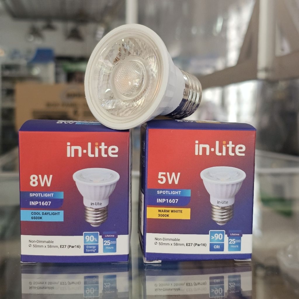 Jual INLITE lampu sorot spotlight halogen led E27 5W 8W INP1607 ...