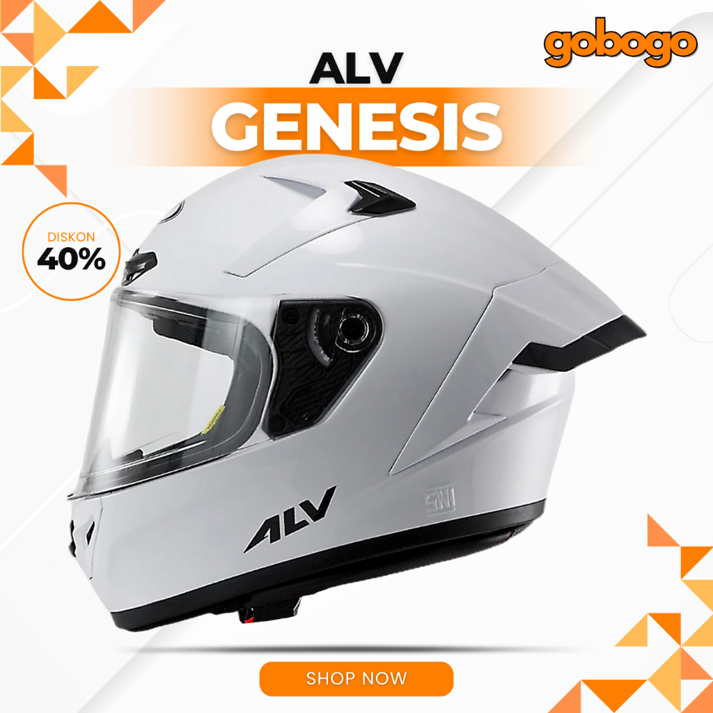 Jual Helm Full Face ALV Genesis Solid – Original Premium SNI | Helm ...