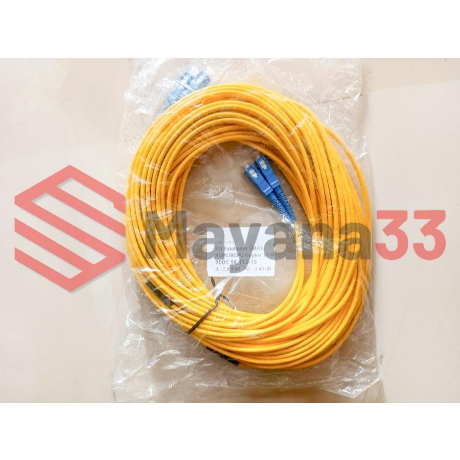Jual Fiber Optic Patchcord SMA3 SCPC/SCPC Duplex 15meter | Shopee Indonesia