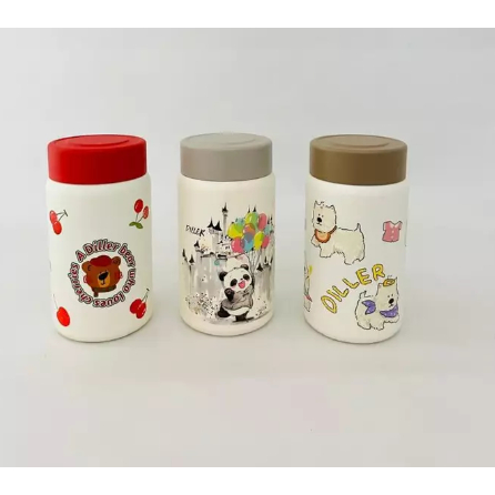 Jual DILLER - Botol Minum Bear Panda Doggy 280ml Tumbler Stainles 316 ...