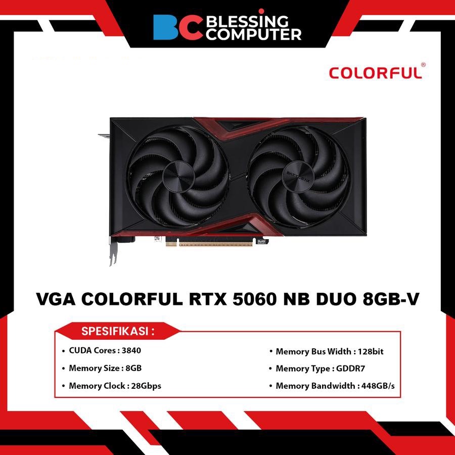 Jual VGA COLORFUL RTX 5060 NB DUO 8GB-V | Shopee Indonesia