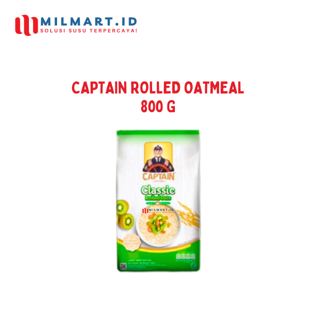 Jual CAPTAIN ROLLED OAT OATMEAL TINGGI SERAT & PROTEIN POUCH REFILL ...