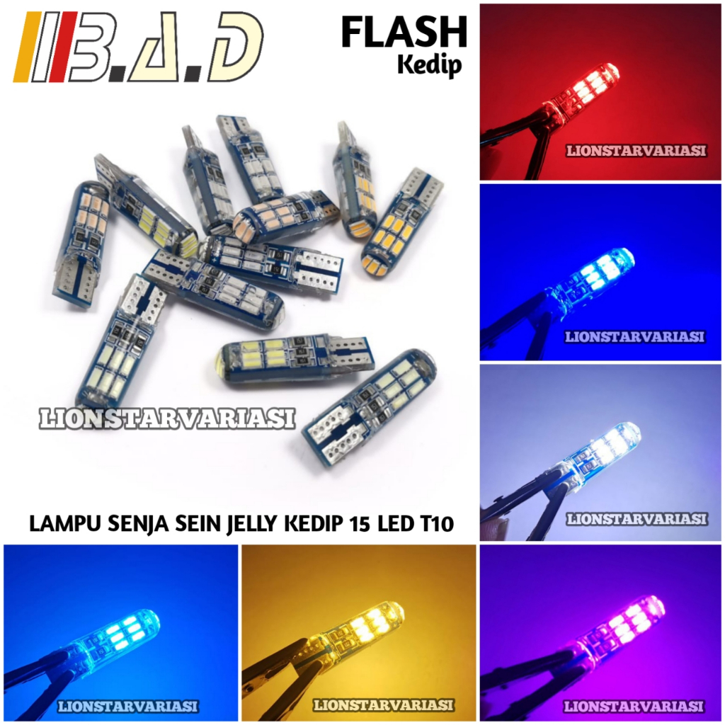 Jual Lampu Sein Senja T10 15 LED Jelly Lampu Senja 15 Titik LED Mode ...
