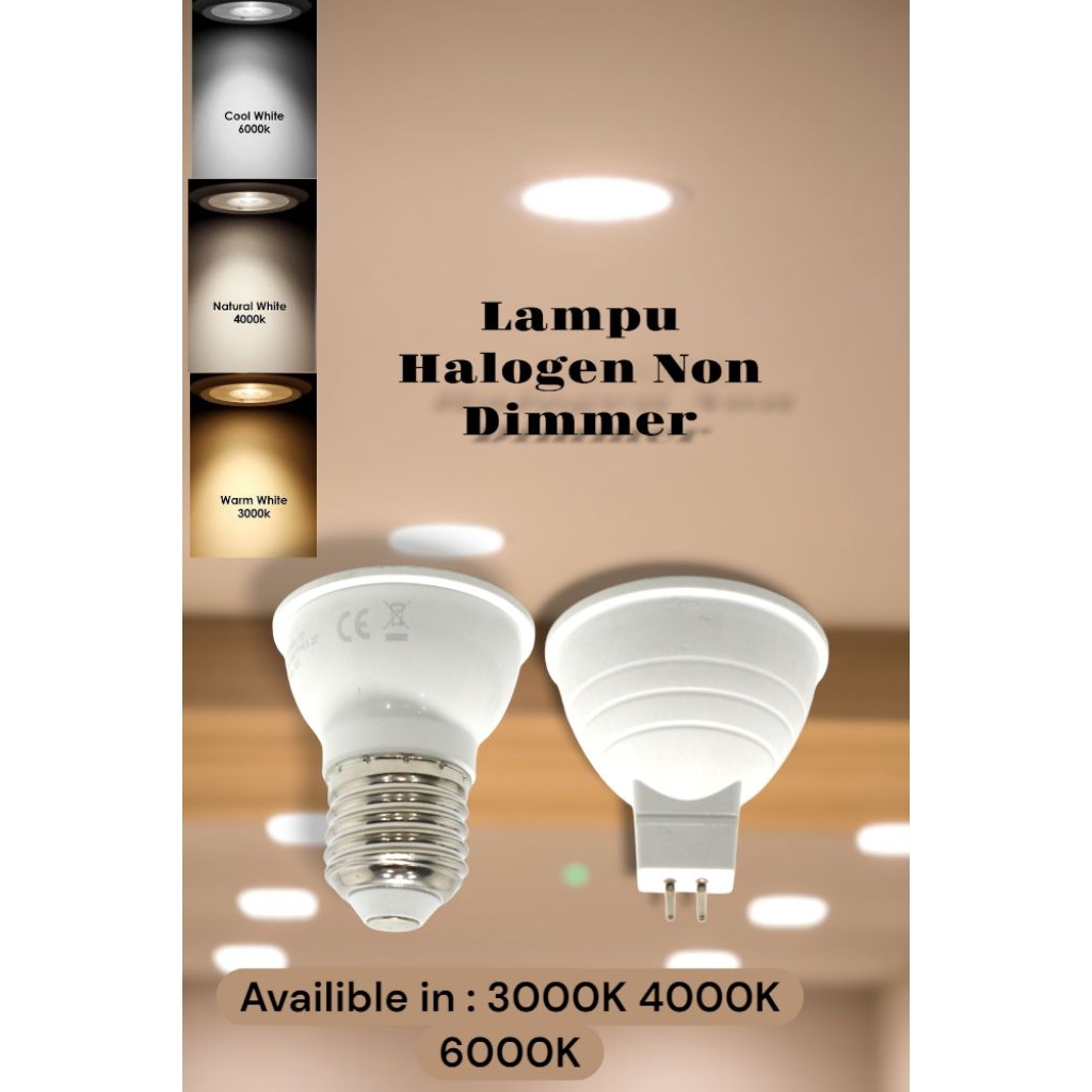 Jual Mr16 E27 Lampu Halogen Par Led 7watt Spotlight | Shopee Indonesia