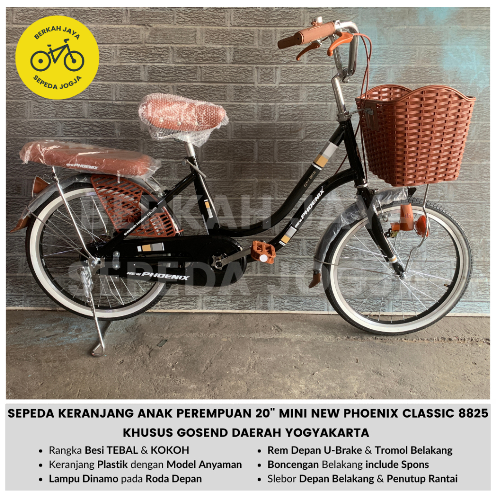 Jual Sepeda Anak Perempuan Keranjang 20 inch Mini CTB New Phoenix ...