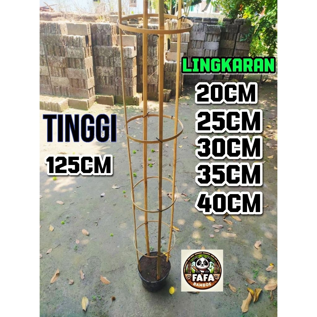 Jual Turus Bambu Melingkar 1 Set / Ajir Penyangga Tanaman Rambat ...