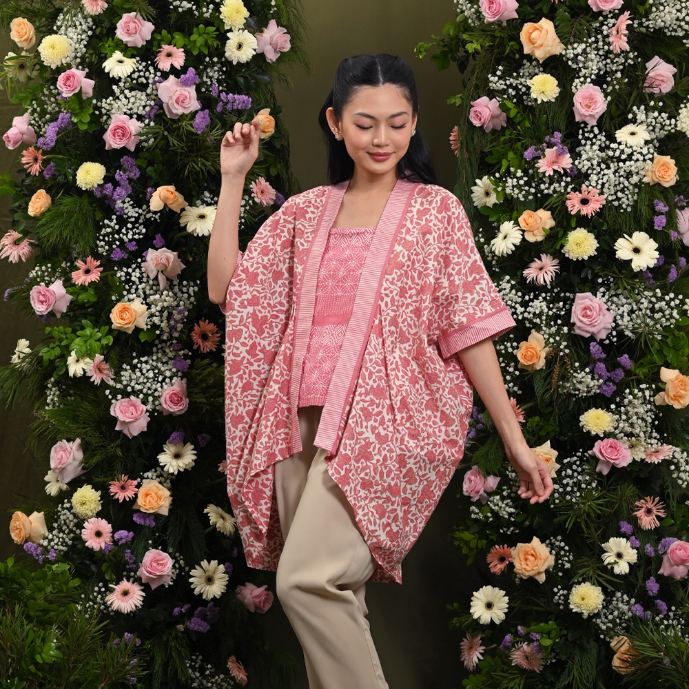 Jual NONA RARA - Kusuma Cirebon T4098, Baju kerja batik blouse wanita ...