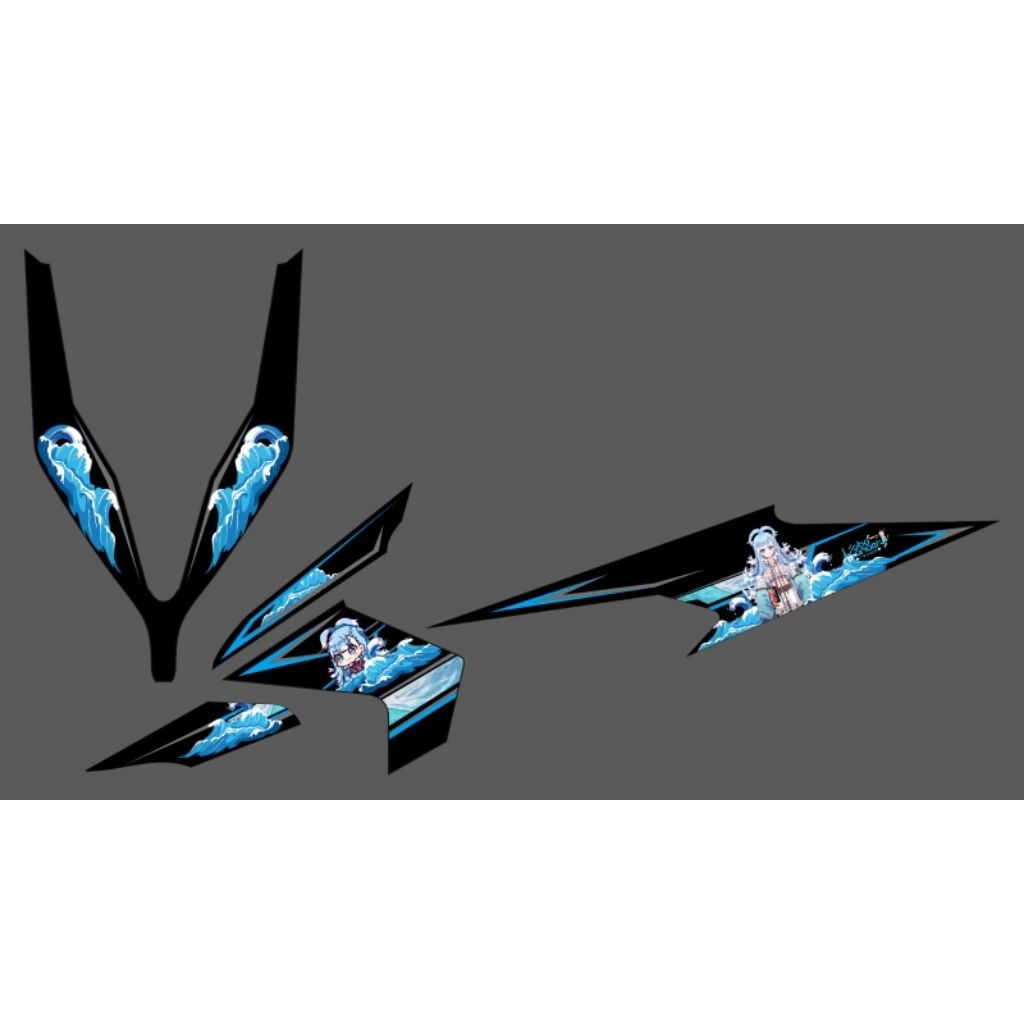Jual STRIPING STICKER TRANSPARAN VARIO TECHNO 110 DESIGN ANIME KOBO ...