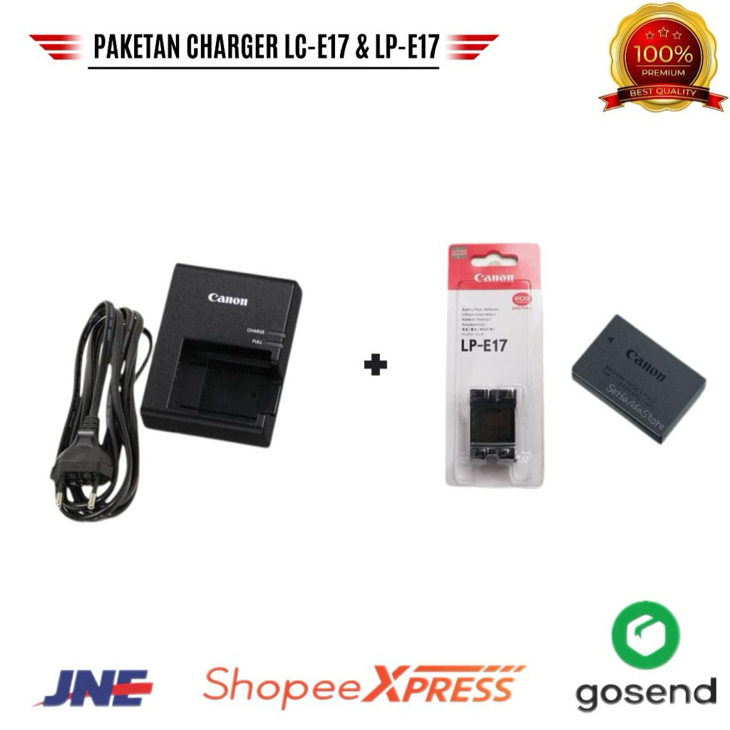 Jual PAKET HEMAT BATERAI CANON LP E17 + CHARGER CANON LC E17 | Shopee ...