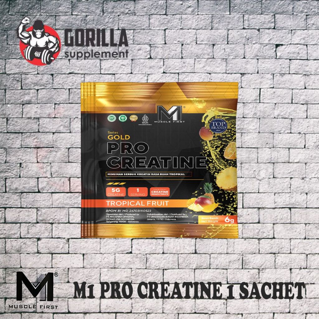 Jual MUSCLE FIRST Gold Pro Creatine 1 Sachet / 6 Gram - Creatine ...