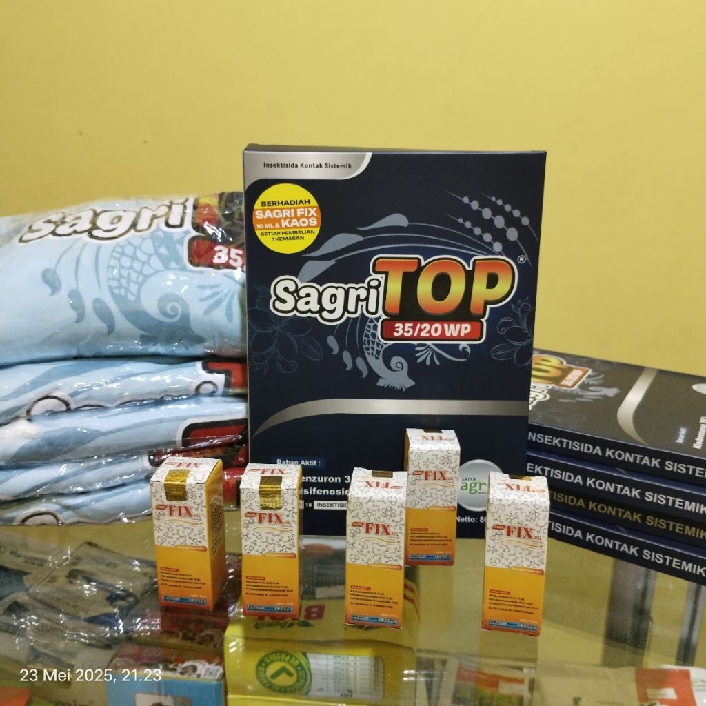 Jual Insektisida/Racun ulat SAGRI TOP 35/20 WP kemasan 80 gr + SAGRI ...