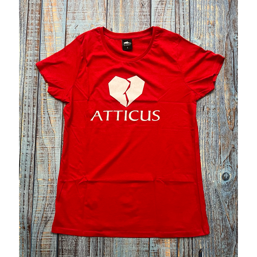 Jual Kaos T-Shirt Wanita Atticus - Broken Heart Red Official ...