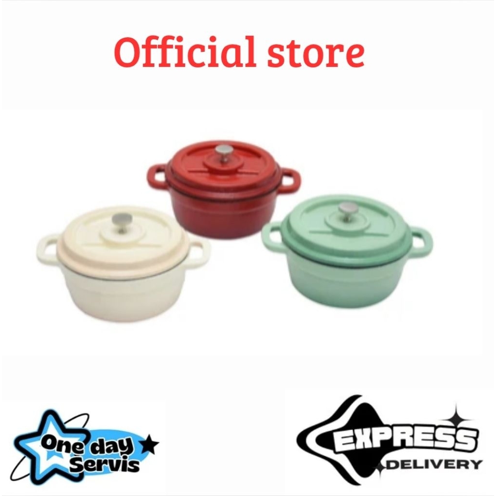 Jual Panci Casserole Mini Cast Iron Set 3 Pcs | Shopee Indonesia