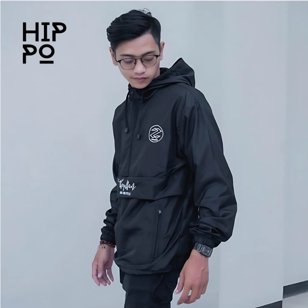 Jual Jaket Cougle - Jaket Parasut Pria Warna Hitam | Shopee Indonesia
