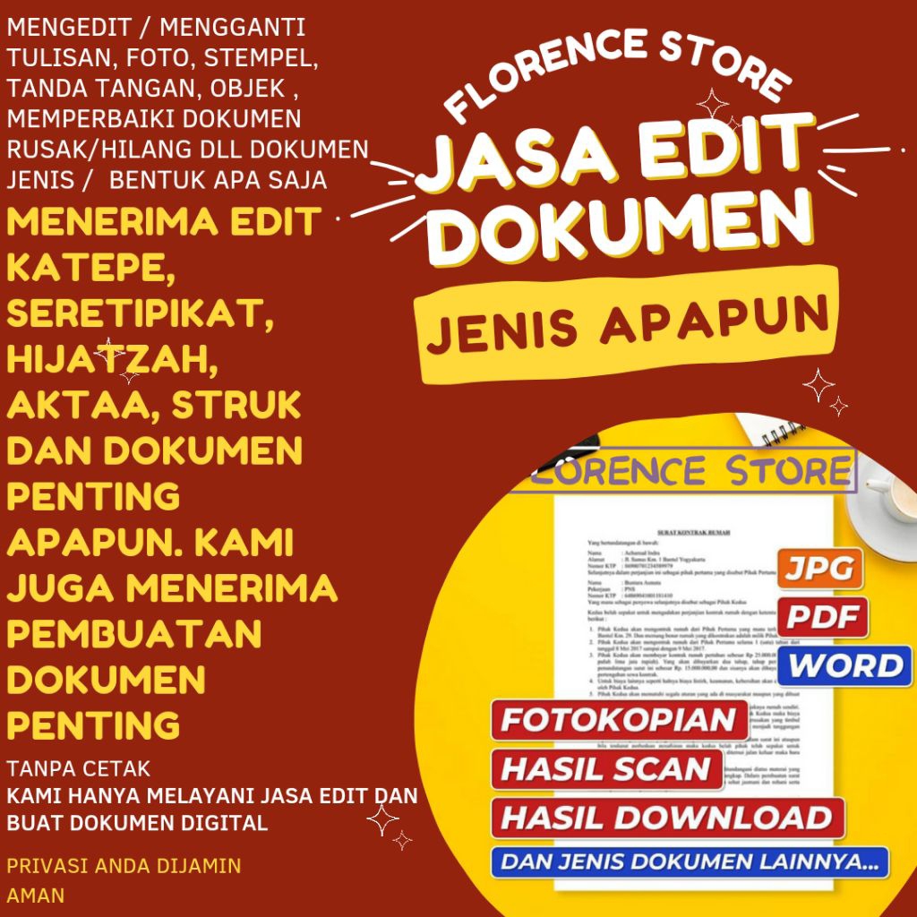 Jual JASA EDIT DOKUMEN PDF WORD EXCEL POWERPOINT PNG JPG | KTP, IJAZAH ...