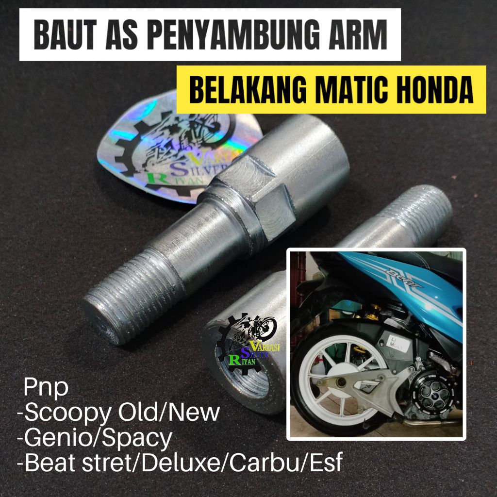Jual Baut Sambungan As Roda Arm Belakang Vario ke Beat Street deluxe ...