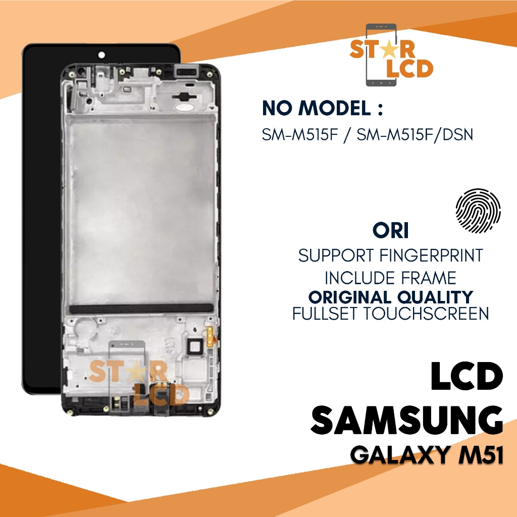Jual Grosir LCD Samsung M51 (M515) - Include Frame Fingerprint - Fullset Touch Screen | Shopee ...