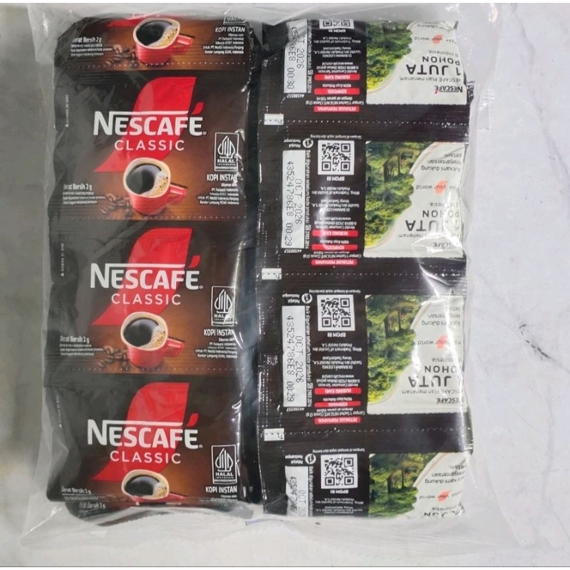 Jual jr Ready Nescafe Classic Sachet 2gr - 1 Pack Isi 60 Sachet Kemasan ...