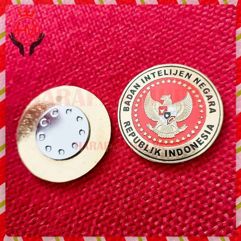 Jual Pin Bros Logo BIN Magnet Lencana Badan Intelijen Bahan Logam ...