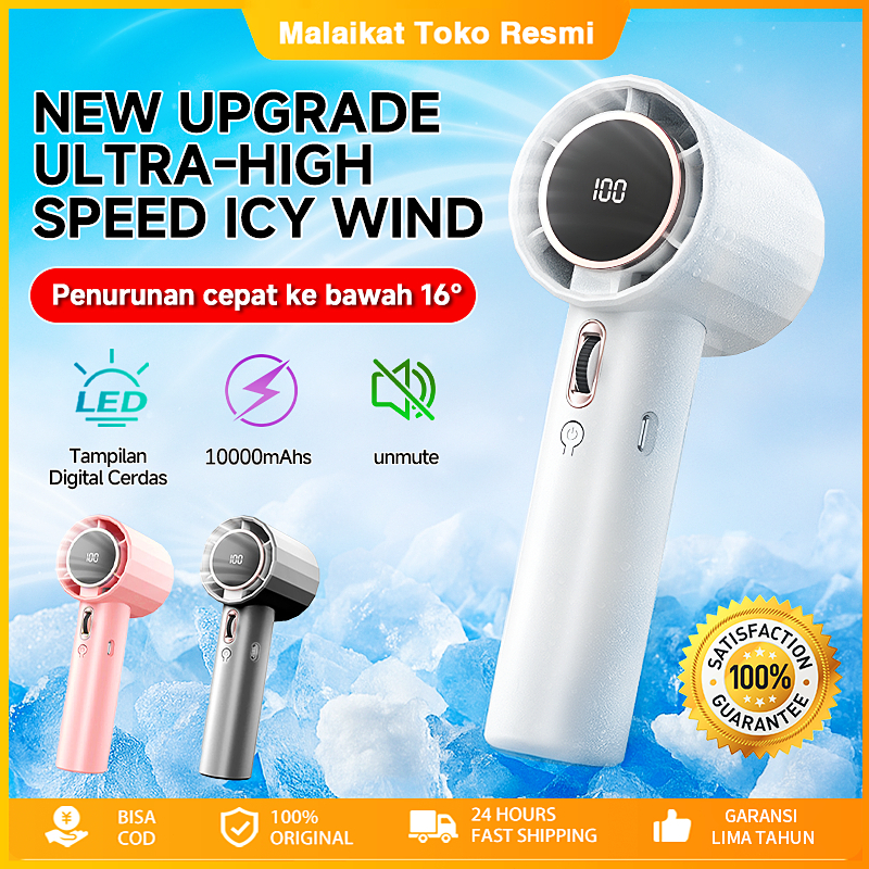 Jual Kipas Angin 100 Gear Wind Digital Display Desktop Fan Adjustable ...