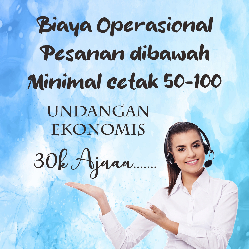 Jual BIAYA OPERASIONAL DIBAWAH MINIMAL - BIAYA DESAIN UNDANGAN 30K ...