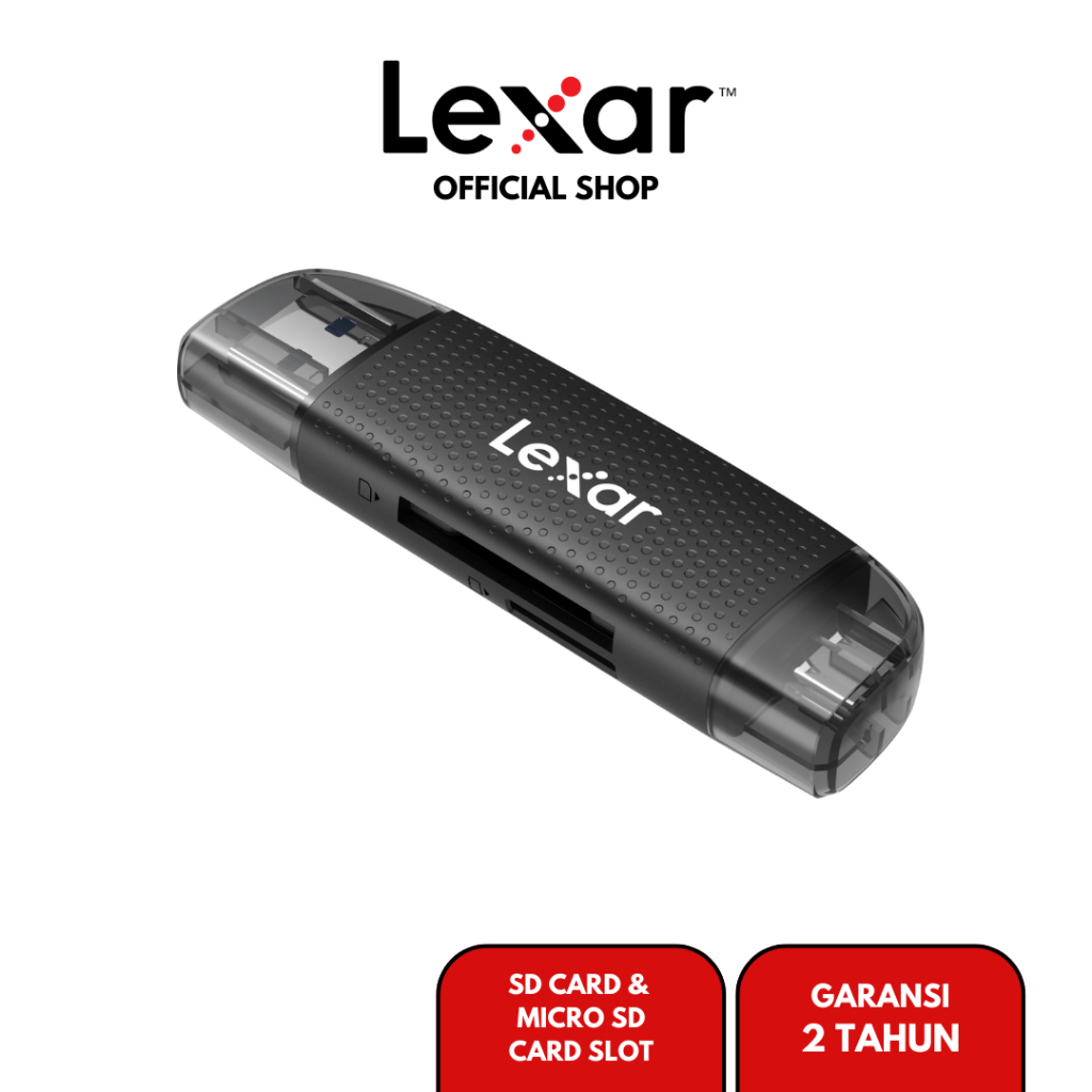Jual Lexar Dual Slot RW310X USB 3.2 Type A / Type C Card Reader SDcard ...