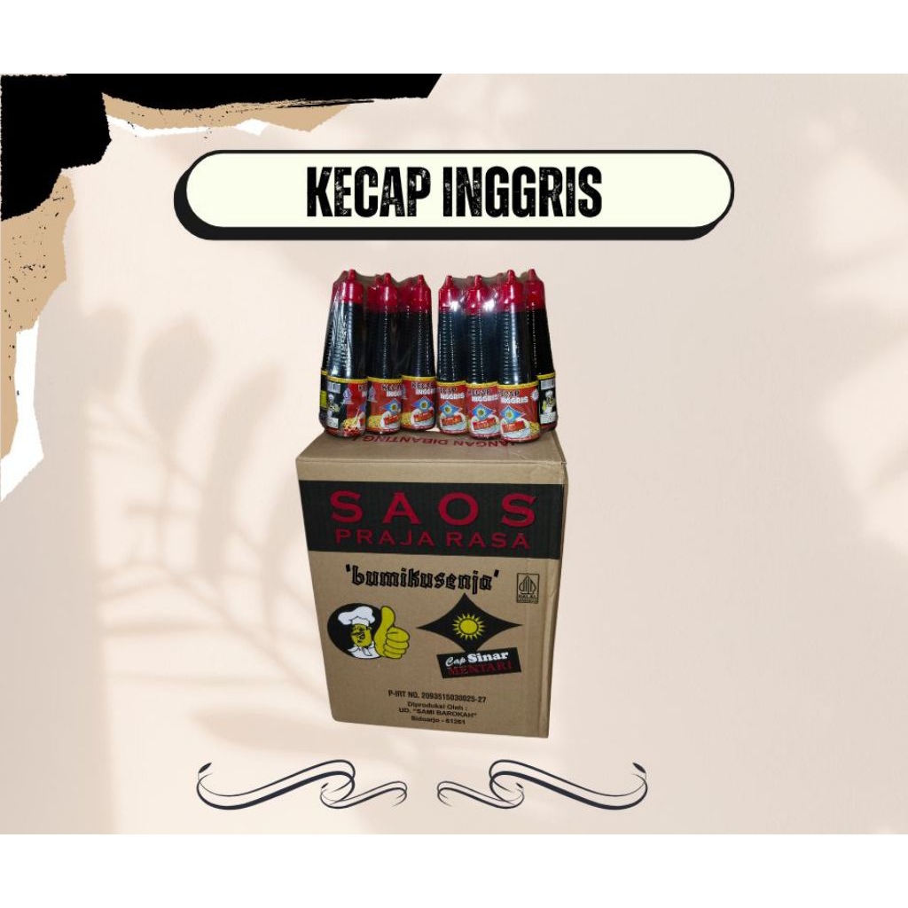 Jual KECAP INGGRIS PAKET 1 KARTON (isi 72 botol) | Shopee Indonesia