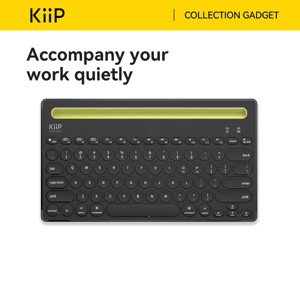 Jual KiiP Wireless Swift Keyboard bluetooth Multi-Device Dual Mode ...