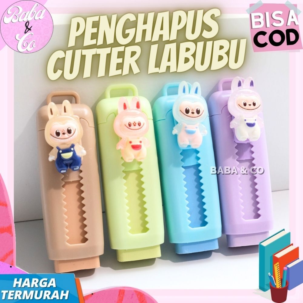 Jual PENGHAPUS CUTTER LABUBU LUCU UNIK ERASER CUTTER LABUBU LABU LABU ...