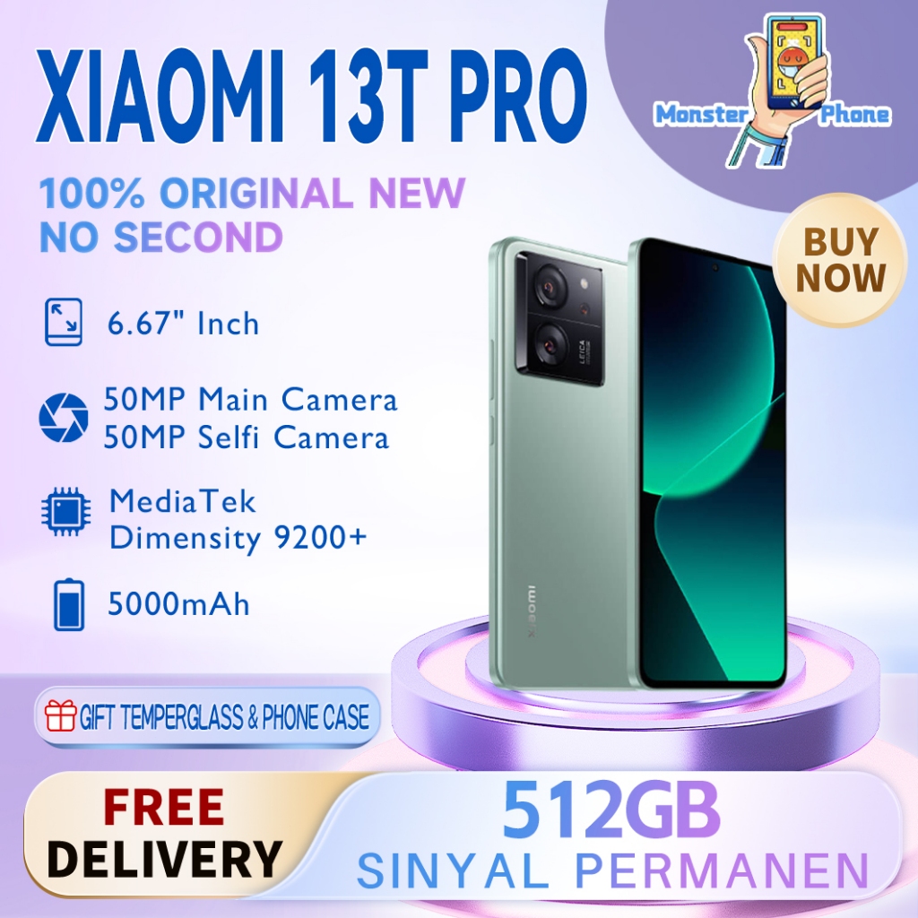 Jual XIAOMI 13T Pro 5G Smartphone RAM 12/512GB Sinyal Permanen NEW ...