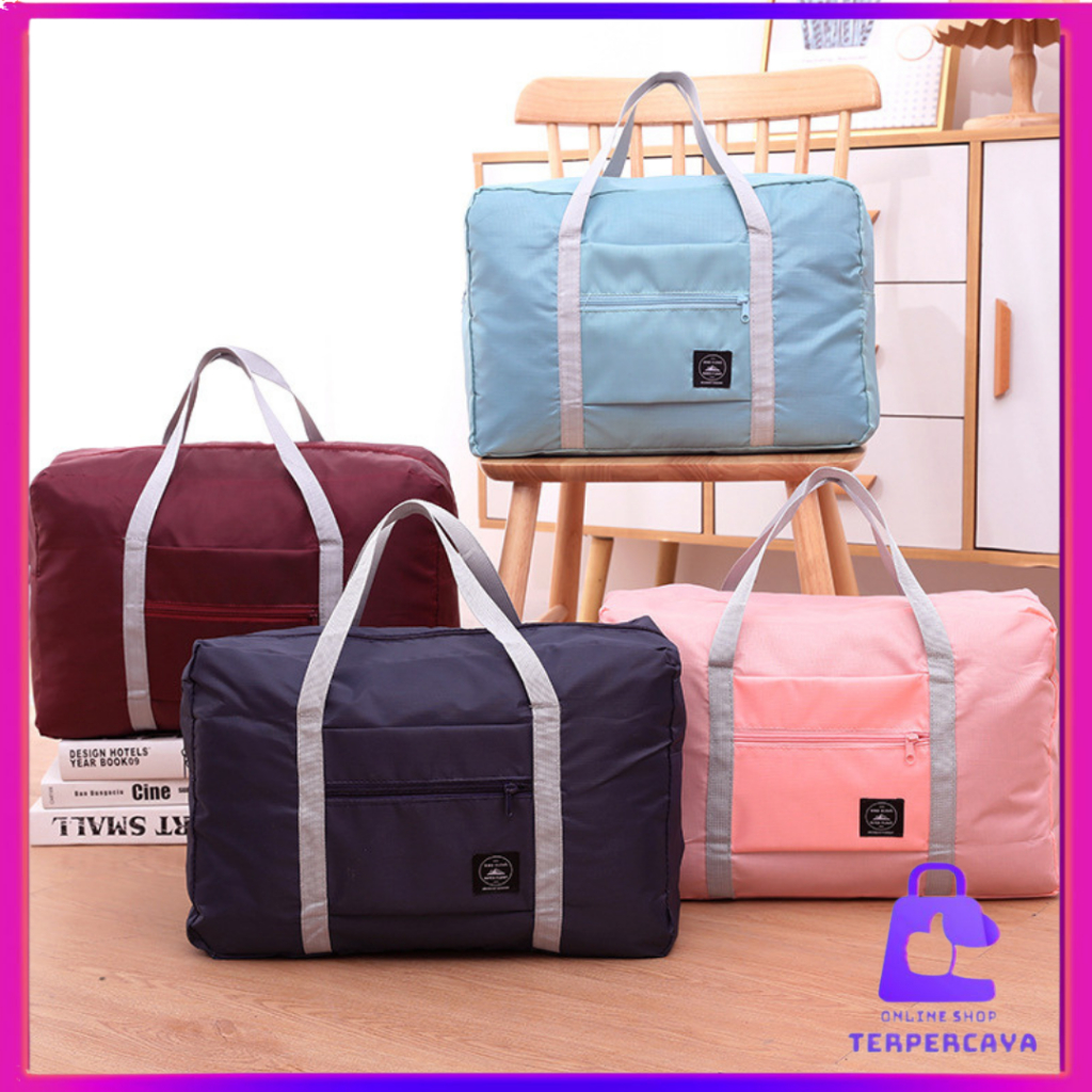 Jual OST Tas Travel Lipat Motif Besar Foldable Travel Bag Hand Carry ...
