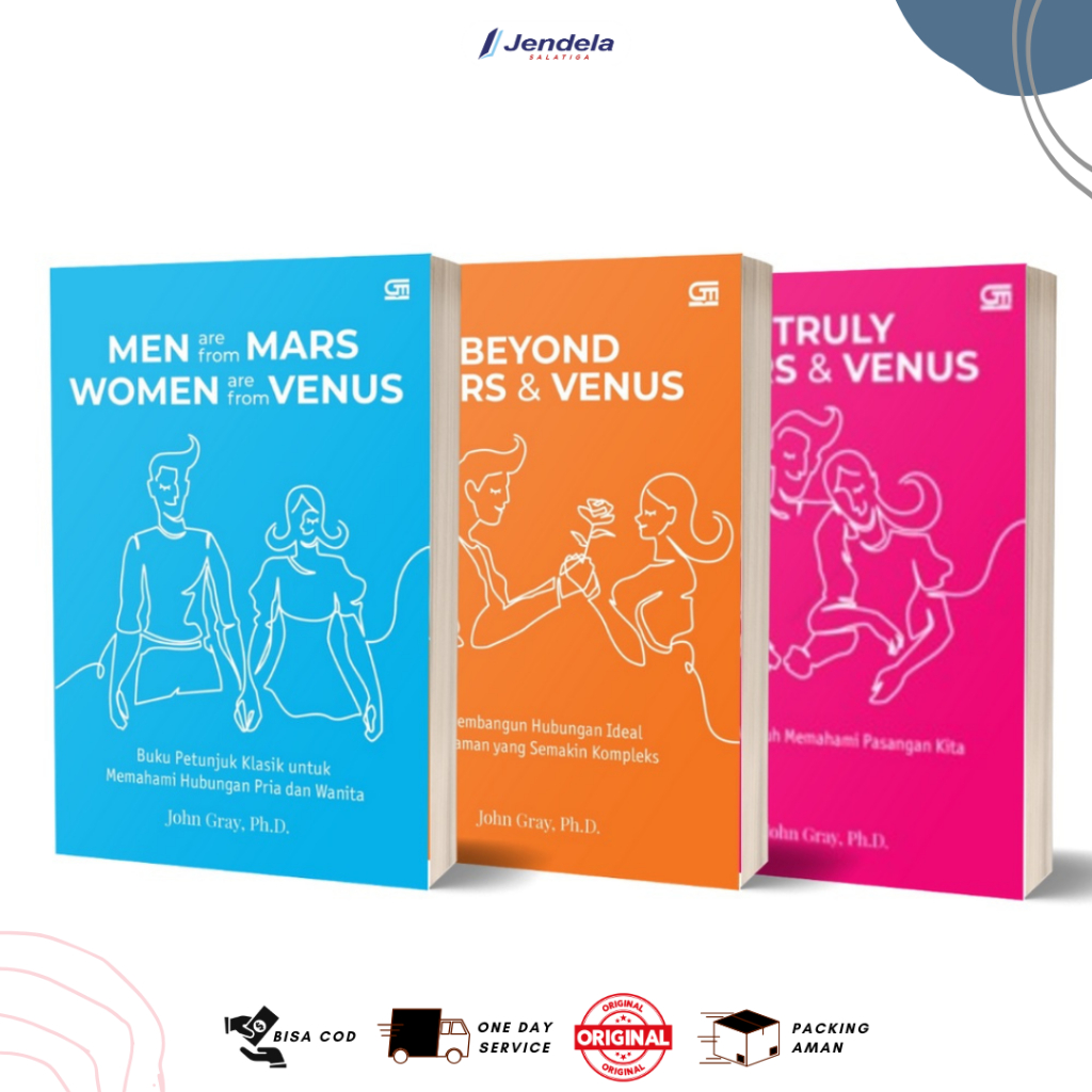 Jual John Gray - Men Are From Mars, Women Are from Venus , Beyond Mars ...