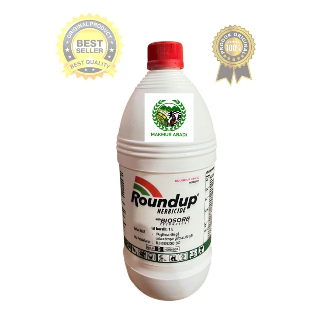 Jual Herbisida Roundup Pembasmi Rumput 1 Liter dengan Biosorb | Shopee ...