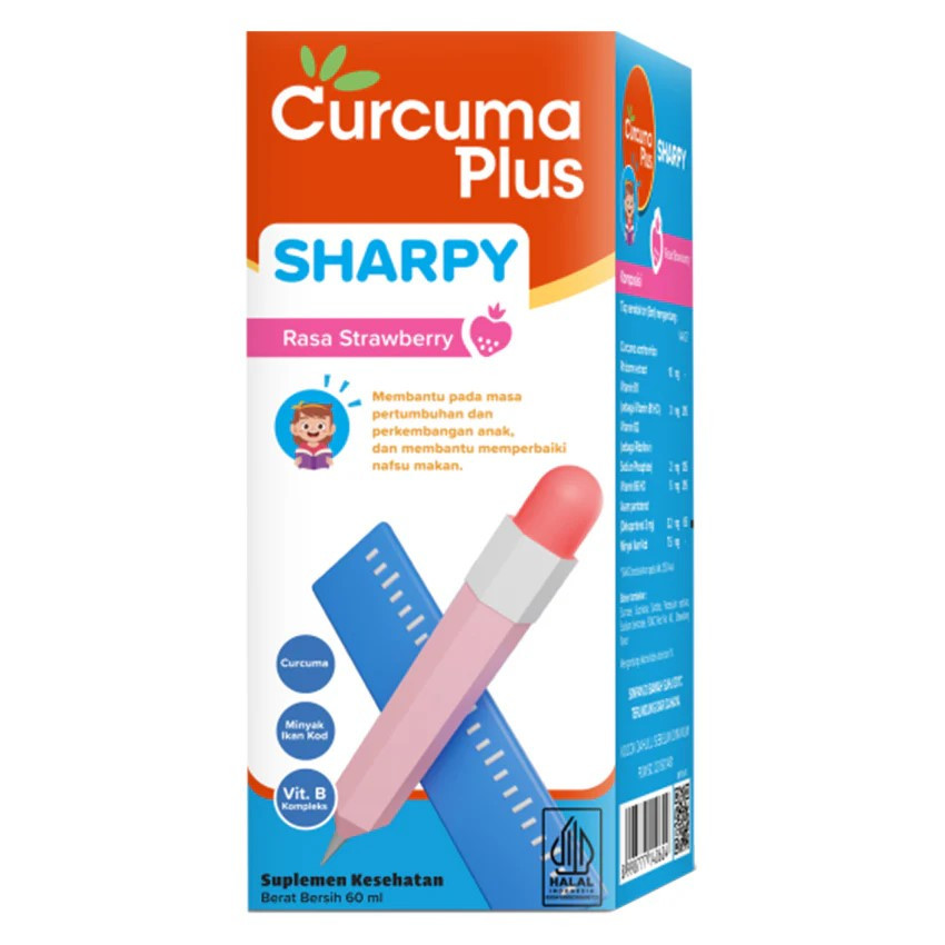 Jual CURCUMA PLUS SHARPY RASA STRAWBERRY 60ML | Shopee Indonesia