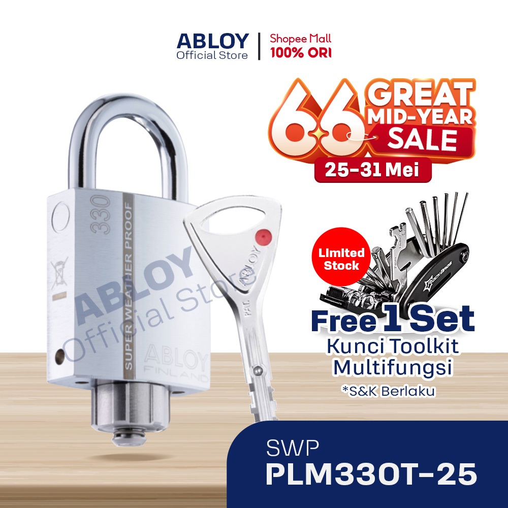 Jual ABLOY Gembok Padlock PLM330T/25 SWP | Shopee Indonesia