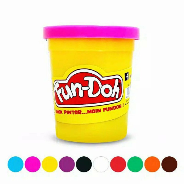 Jual HH-Fun Doh Big Refill MIX 250 Gram-Play Doh 28009 Toy for Kids ...
