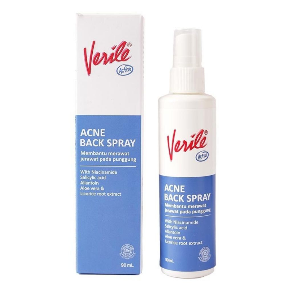 Jual Verile Acne Back Spray 90ml untuk membantu merawat jerawat pada ...
