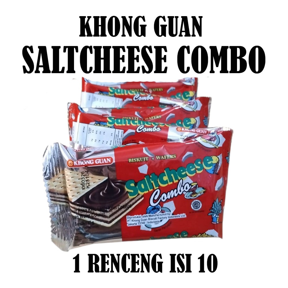 Jual KHONG GUAN SALTCHEESE COMBO RENCENG ISI 10 | Shopee Indonesia