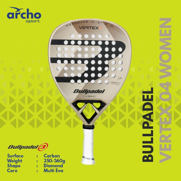 Jual BULLPADEL VERTEX 04 W WOMEN 2025 Padel Racket / Raket Padel ...