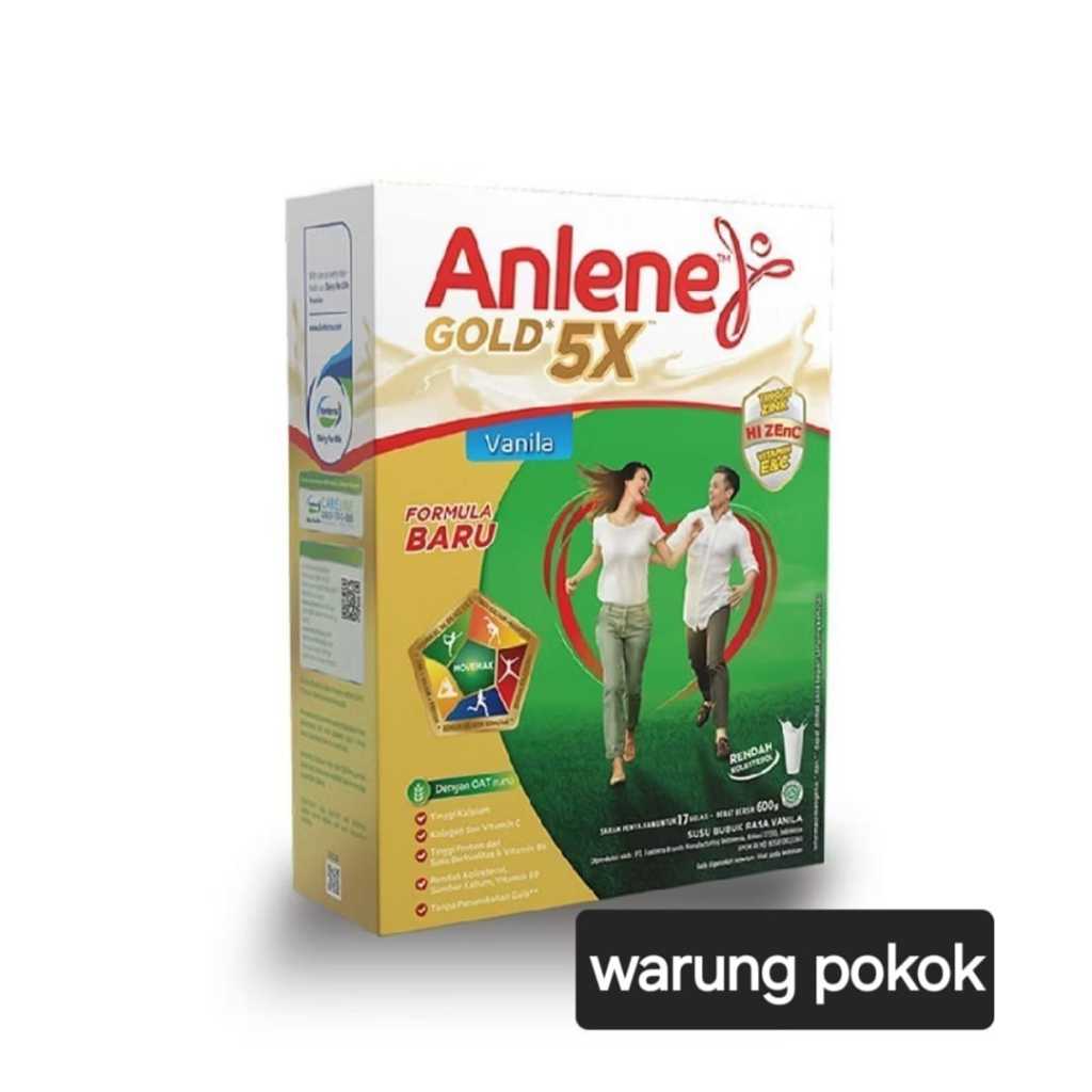 Jual ANLENE GOLD PLUS 5X VANILA COKLAT ORIGINAL 850 GRAM / ANLENE GOLD ...