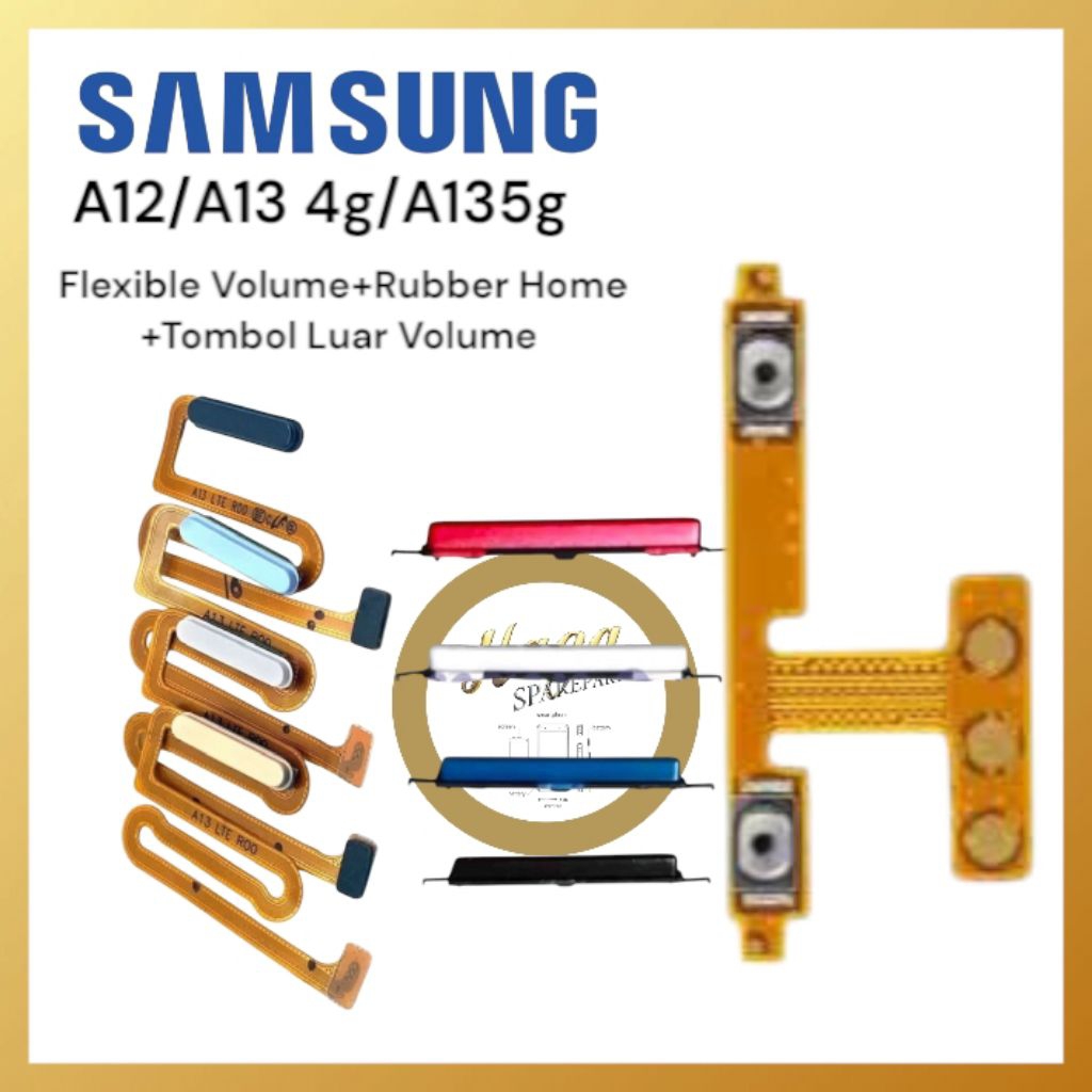 Jual HG Samsung A12/A13 4g/A13 5g Full Set Flexible+Rubber Home Volume ...