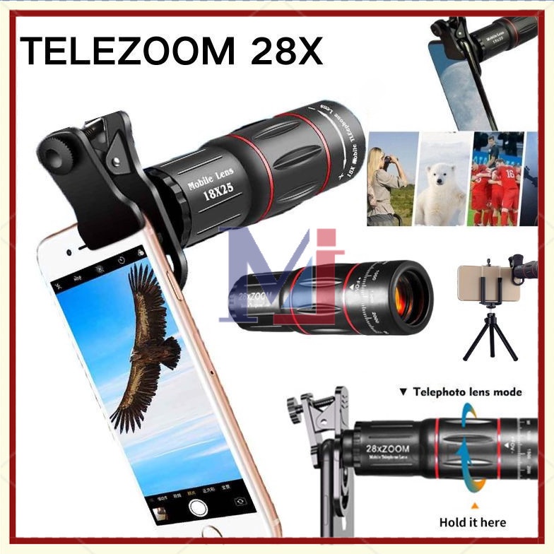 Jual CODLensa Apexel 18x25 Tele Zoom Apexel 28x Zoom Lensa TeleZoom Hp ...