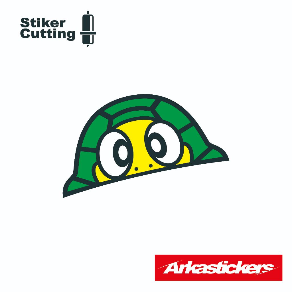 Jual Stiker Cutting TURTLE VALENTINO ROSSI untuk Motor Mobil Helm dll ...